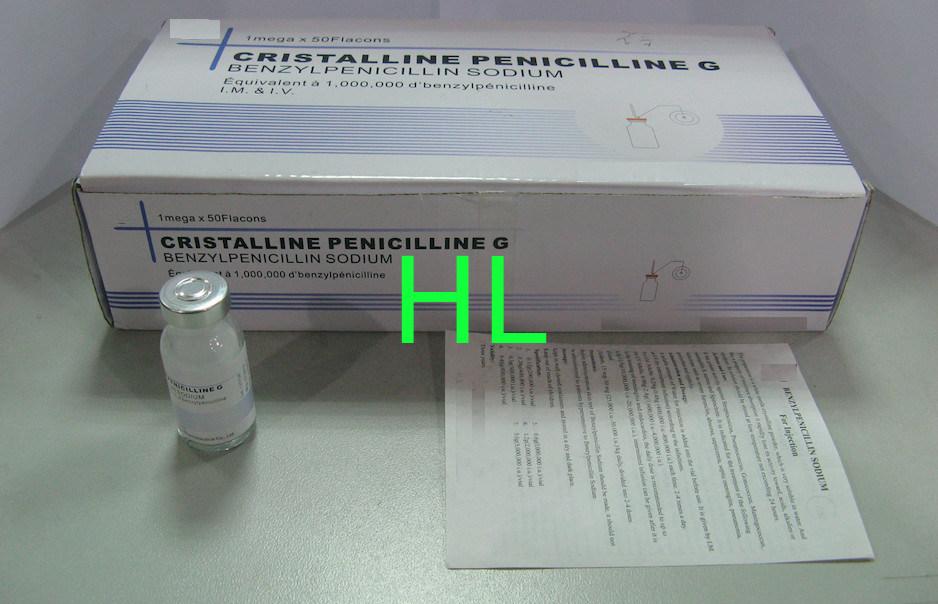 Benzyl Penicillin Sodium For Injection 1 Mega / 5 Mega Antibiotic Drugs