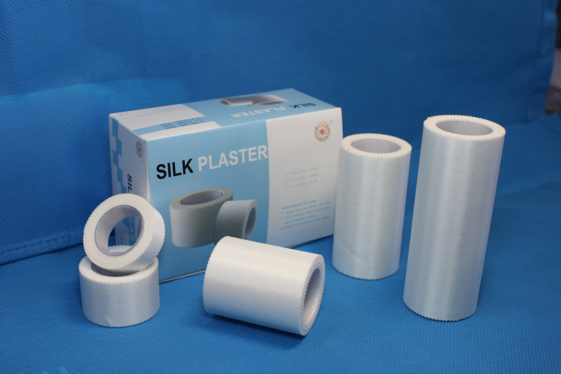 Surgical Silk Adhesive Tape 1.25cm 2.5cm 5cm 7.5cm 10cm / 5m 10m ...