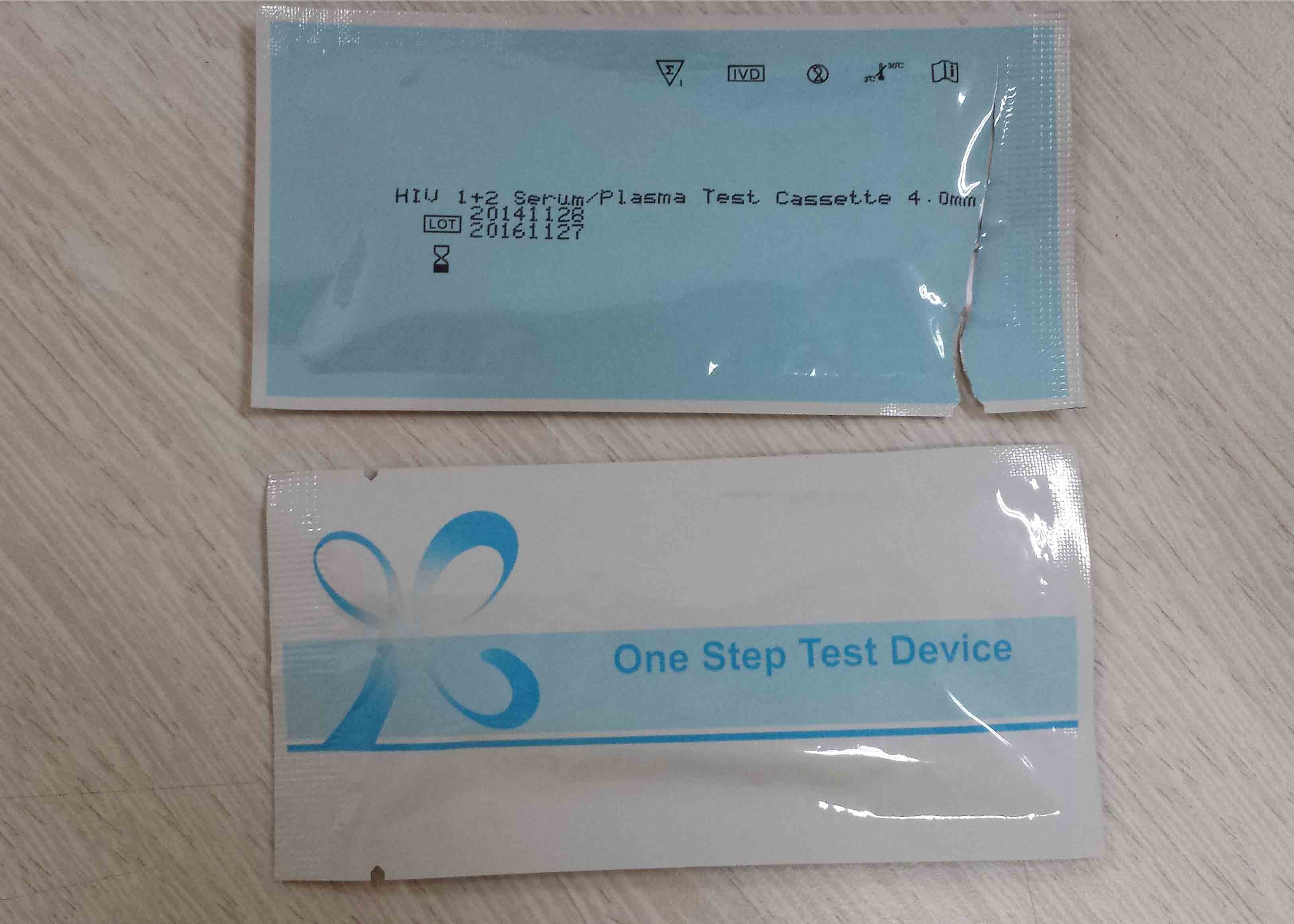 CE ISO13485 marked HIV 1+2 Rapid Test Kit Serun/Plasma Strip/cassette