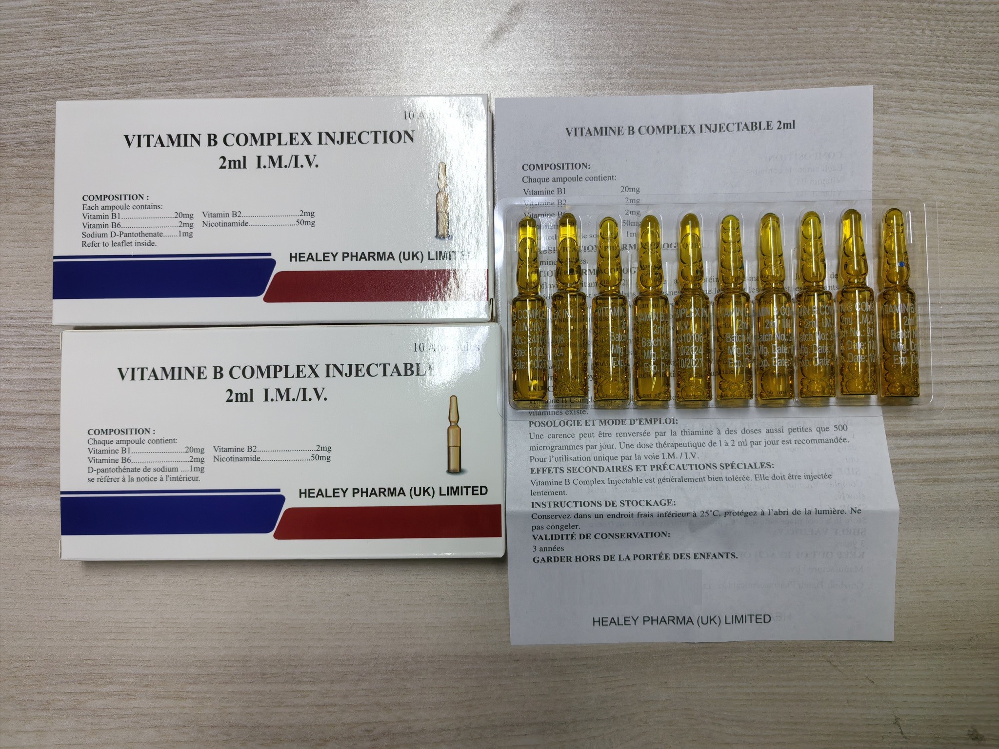 Vitamin B complex Injection 2mL 10ML Dietary Supplement Medicines