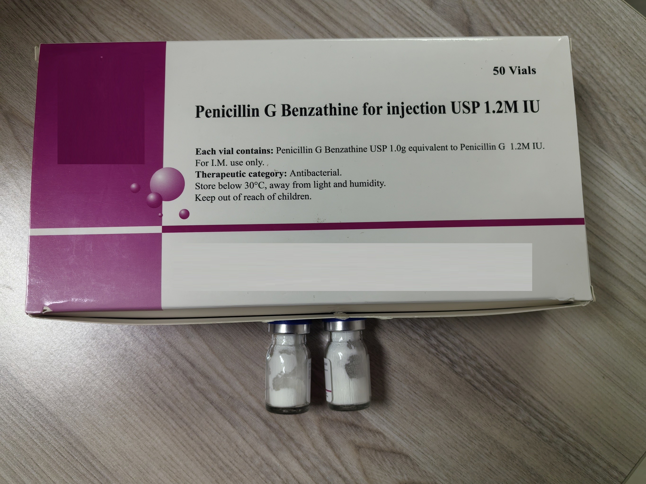 Benzathine Benzylpenicilline For Injection 1.2M 2.4M Antibiotic ...