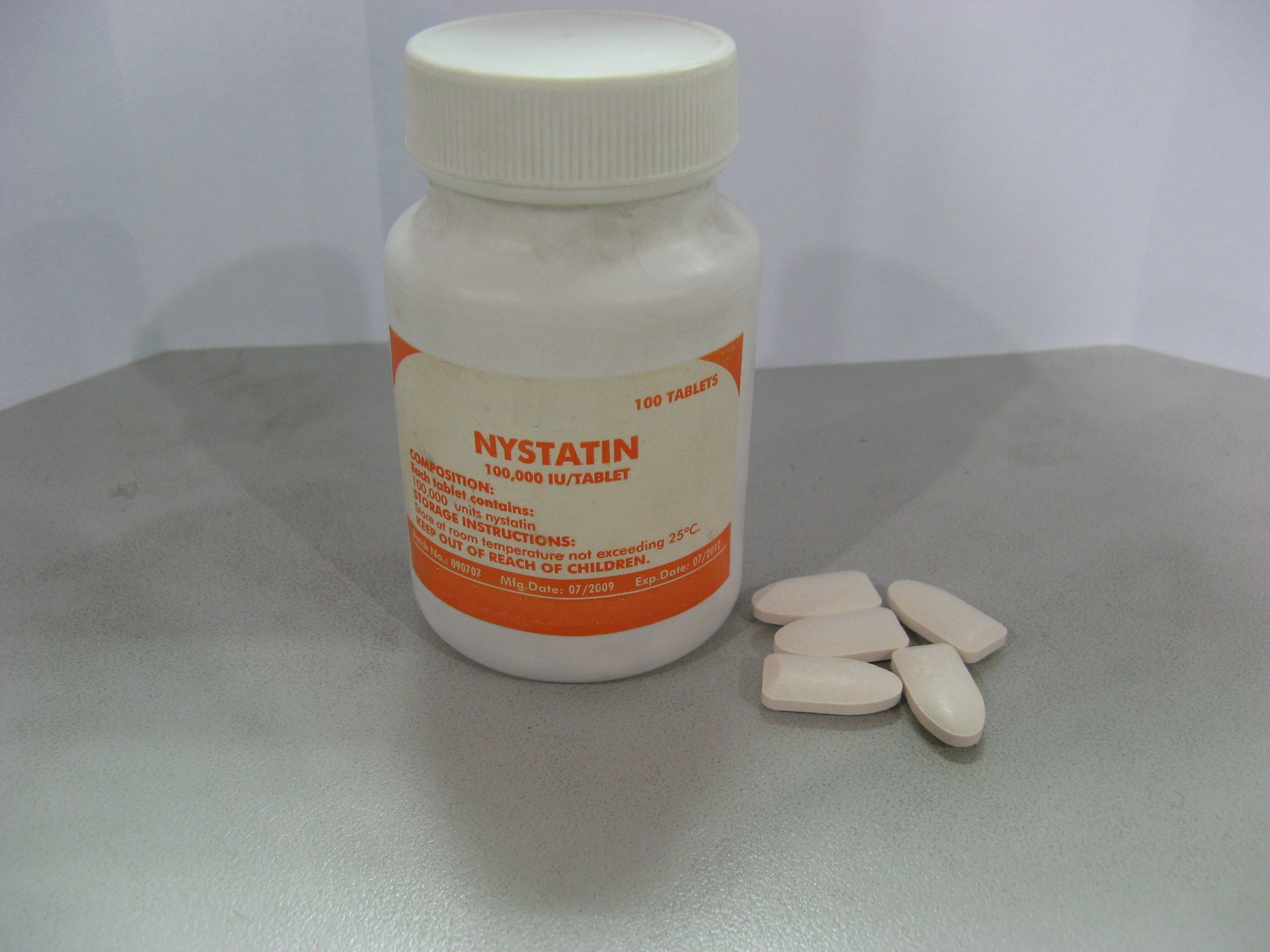 Nystatin Tablets 500000IU ( 500mg) Antibiotic Medicines BP / USP